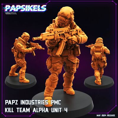 PAPZ Industries PMC Kill Team Alpha Unit 4 | eBay