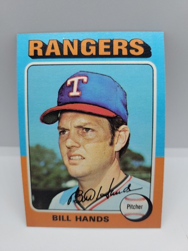 1975 Topps Bill Hands #412 Texas Rangers "NM" | eBay