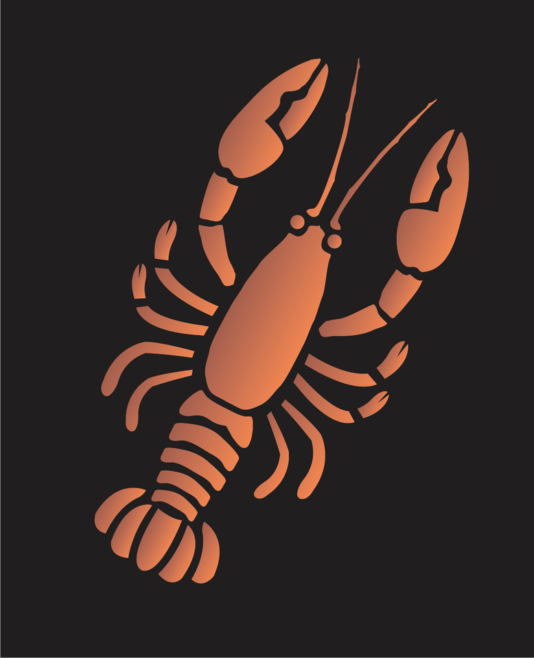 Joanie Crawfish Stencil Crawdad Sand Crawler DIY Craft Art Signs Many ...