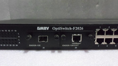 MRV OptiSwitch-F2026 24-Port Workgroup Switch TESTED | eBay