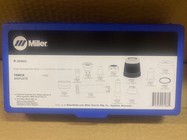 Miller XT40 Plasma Torch Consumable Kit - 253521 for sale online | eBay