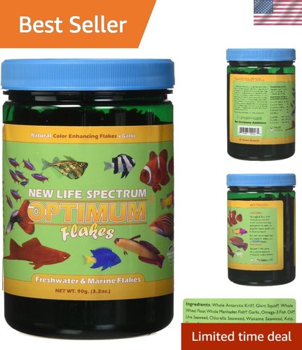 Premium 90g Naturox Fish Food Flakes - Natural Color Enhancer with ...