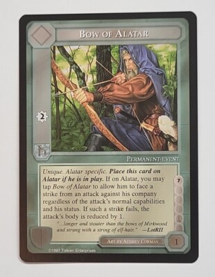 MIDDLE-EARTH CCG MECCG BOW OF ALATAR THE WHITE HAND TWH RARE LOTR | eBay