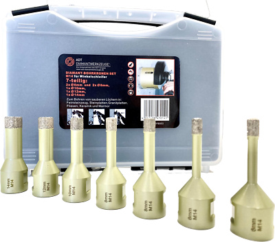 Diamond Tile Drill Set 7 pieces Premium Plus Tile Drill Bits | eBay