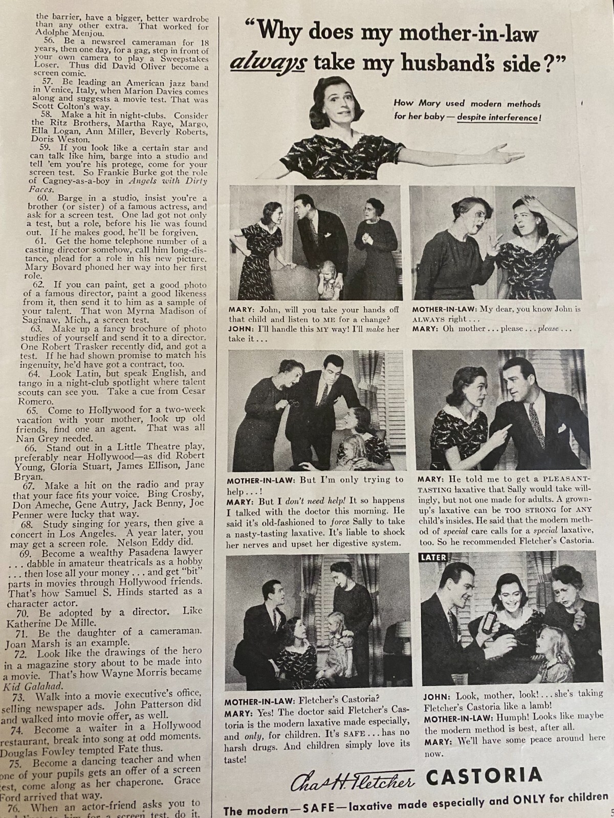 Fletcher's Castoria, Vintage Print Ad, a | eBay