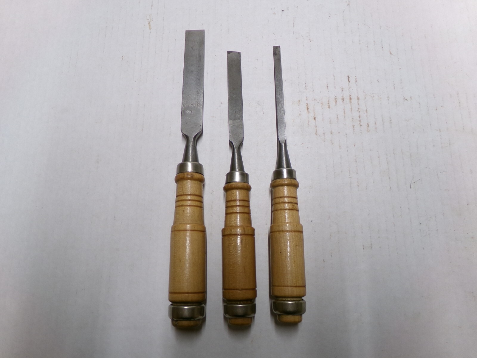 Vintage Lot of 3 Wood Chisels Wood Working Tools | eBay
