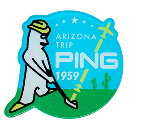 Ping Golf Japan AC-F2503 Mr.PING Travel Marker Blue Edizione Limitata ...