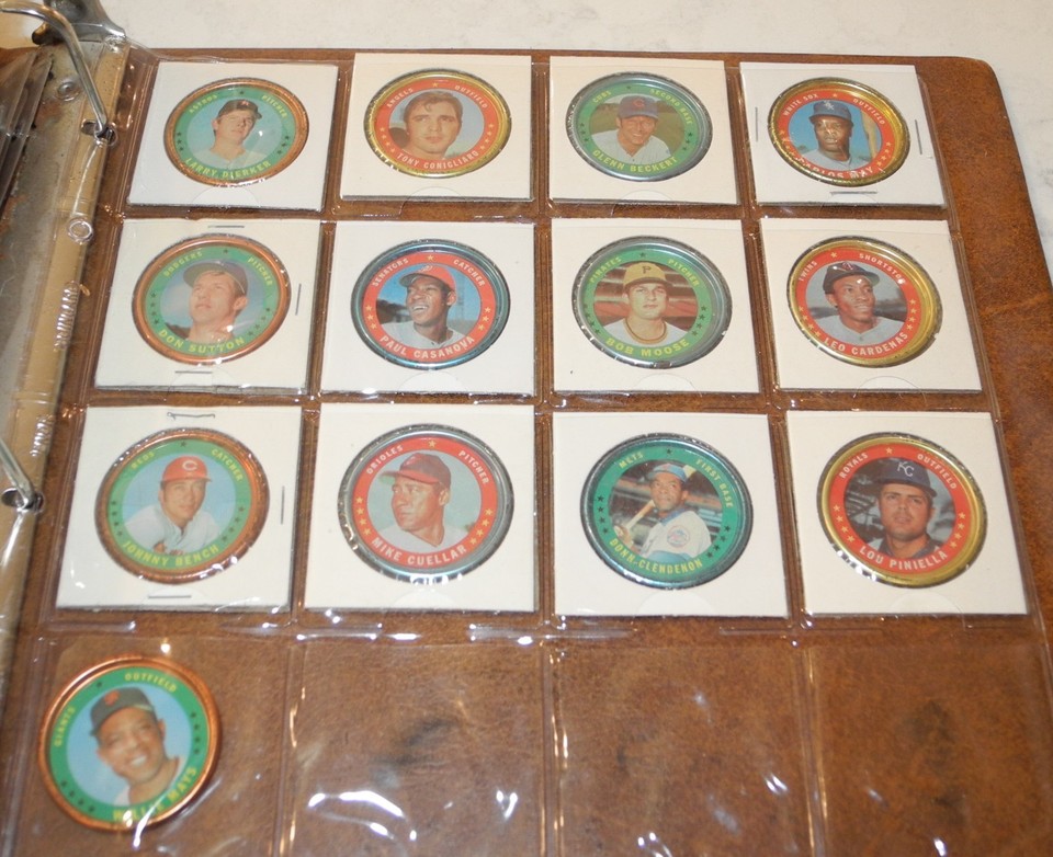 1971 Topps Baseball High Grade Complete Set 153 Coins Pins Wrapper ...