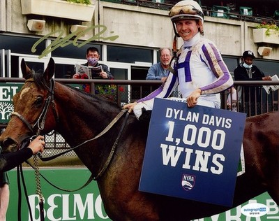 DYLAN DAVIS HORSE RACING JOCKEY SIGNED AUTOGRAPH 8x10 PHOTO PICTURE ...