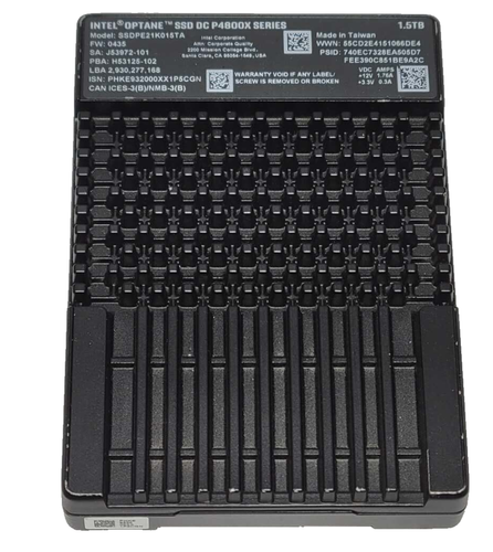 Intel DC P4800X 1.5TB NVMe SSD Solid State Drive SSDPE21K015TA 100% ...