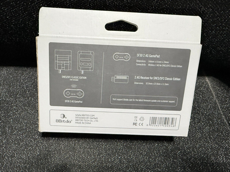 8Bitdo SF30 2.4G Wireless GamePad SNES Classic Edition Controller ...
