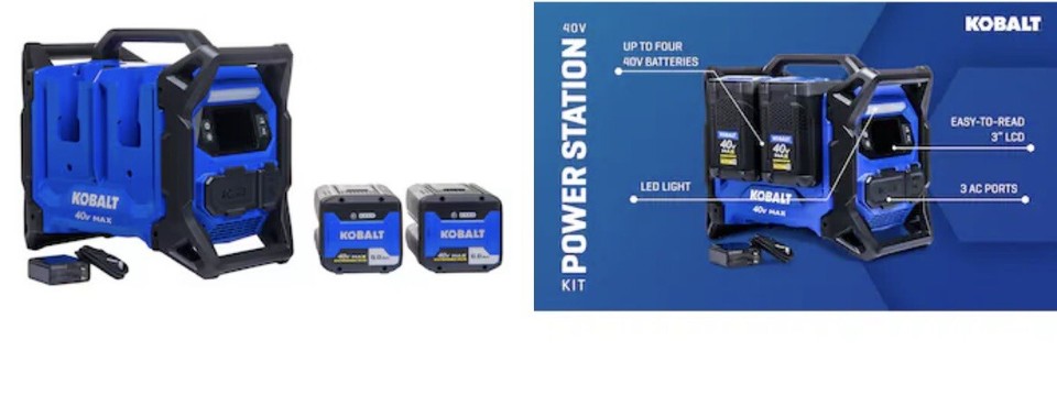 Kobalt 40 V MAX generator 1800 W Power Supply Kit | eBay