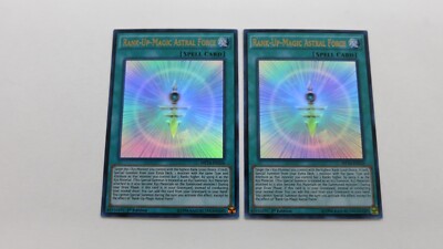 2x RANK-UP-MAGIC ASTRAL FORCE 1ST ED MP14-EN226 ULTRA RARE YUGIOH NM ...