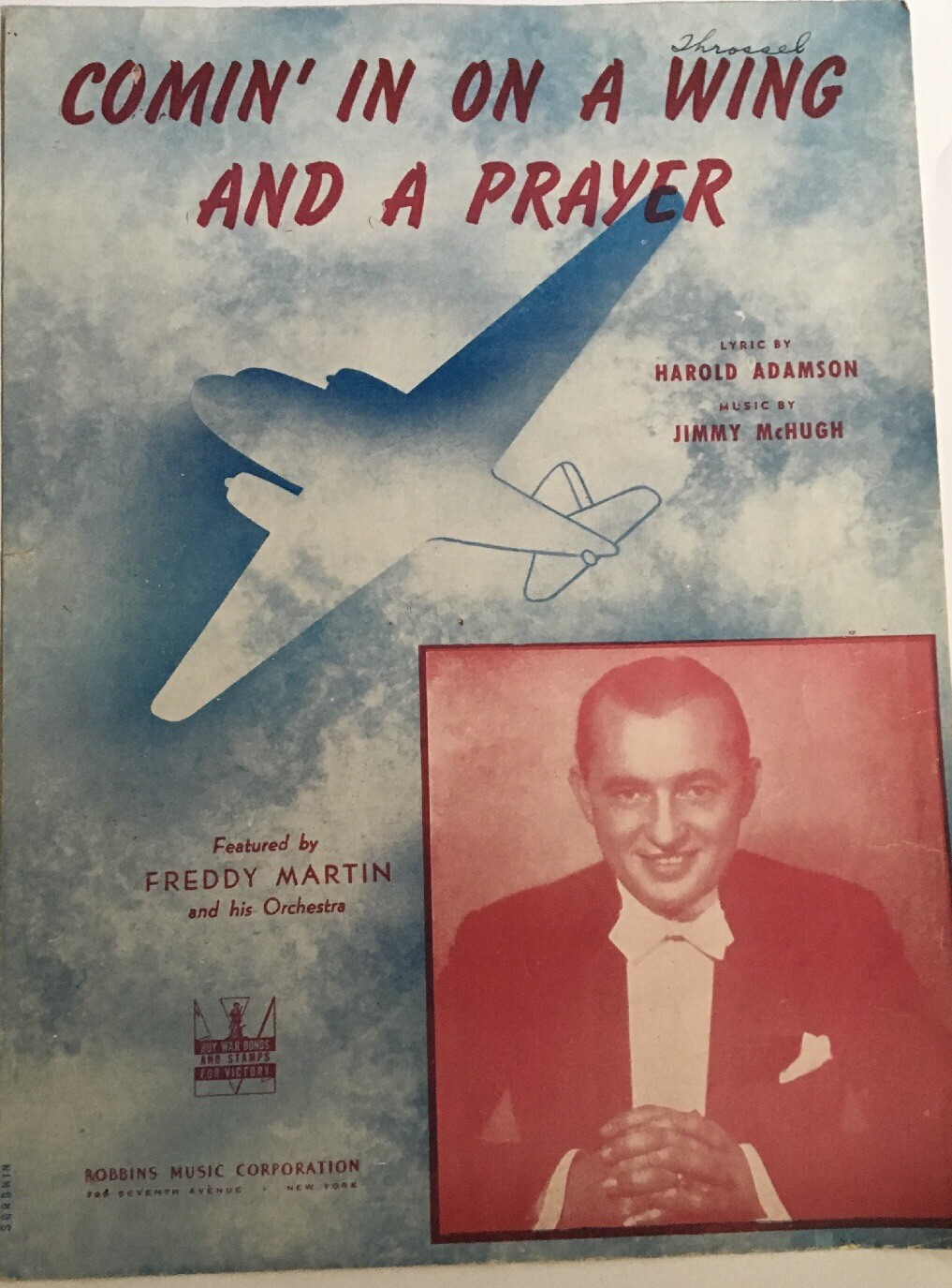 Comin’ In On A Wing And A Prayer Lyric By Harold Adamson Music By Jimmy ...
