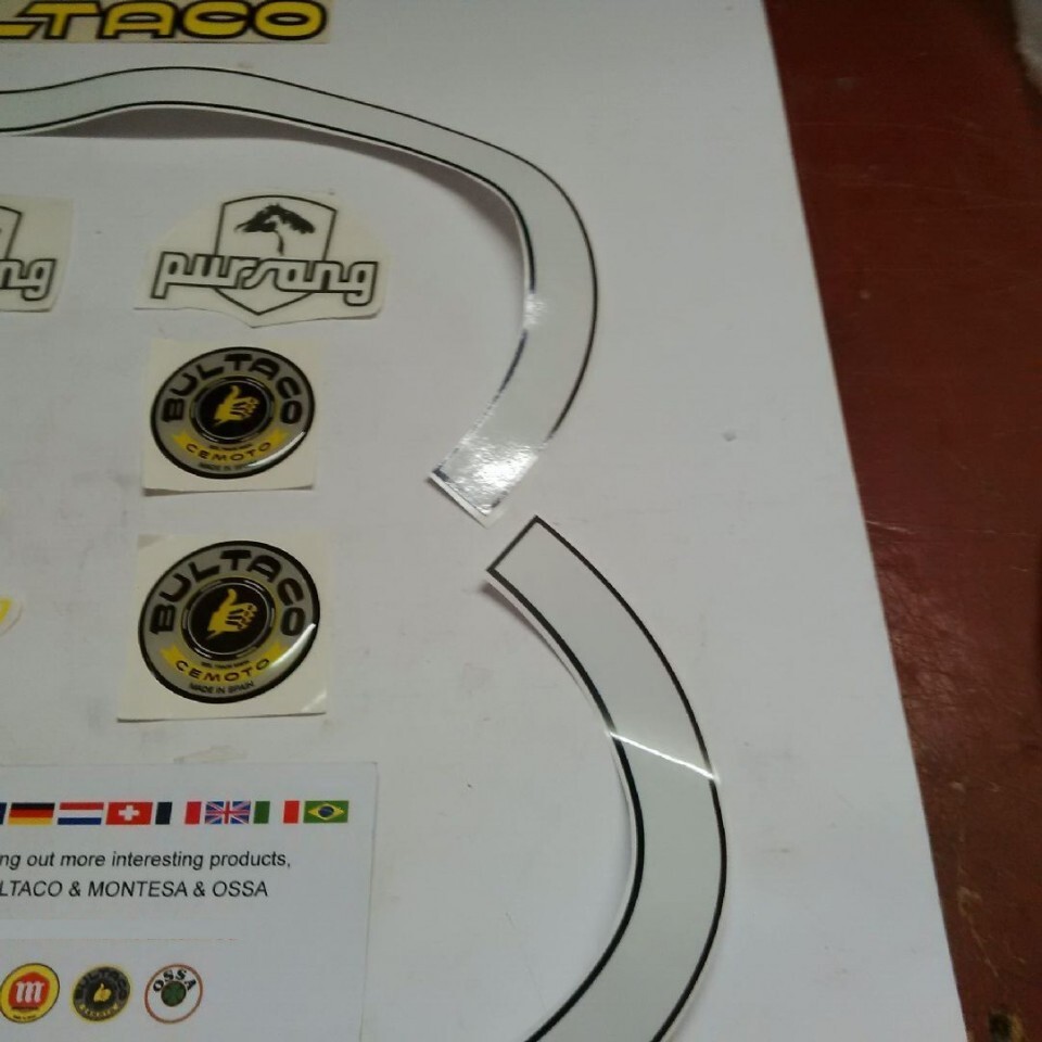 BULTACO PURSANG MK8 250cc MOD 135 KIT DECALS FULL BIKE NEW BULTACO ...