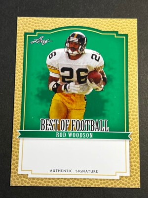 2012 Leaf Best of Football Green PROOF MISSING AUTOGRAPH Rod Woodson | eBay