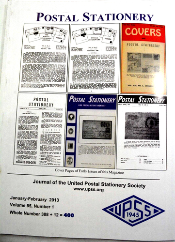 Postal Stationary Journal of United Postal Stationary Society Jan-Feb ...