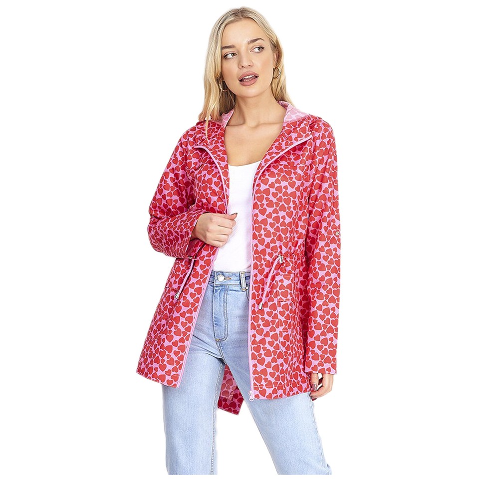 WOMENS RAIN MAC LADIES GIRLS RAINCOAT FISHTAIL KAGOOL PARKA FESTIVAL ...