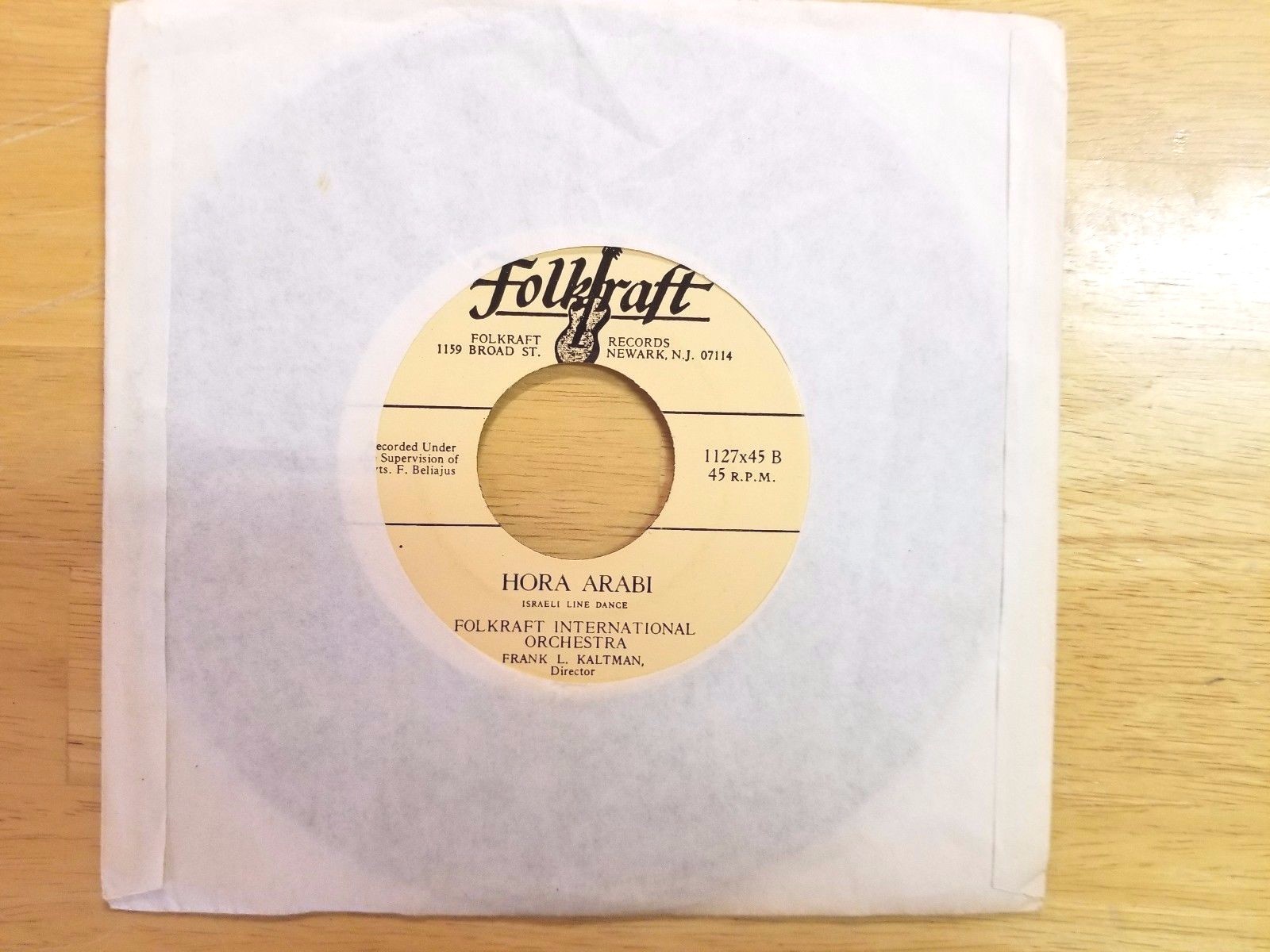 Folkraft Records. / Debka Rafiakh & Hora Arabi / 7" 45 RPM / Folk Dance ...