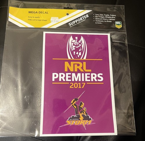Melbourne Storm NRL 2017 Premiers Mega Decal Car Logo Sticker Licensed ...