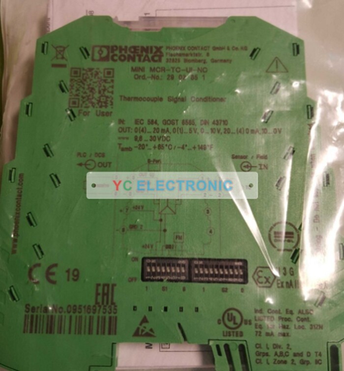 1PCS NEW FOR PHOENIX CONTACT MCR-TC-UI-NC 2902851 Temperature Isolator ...