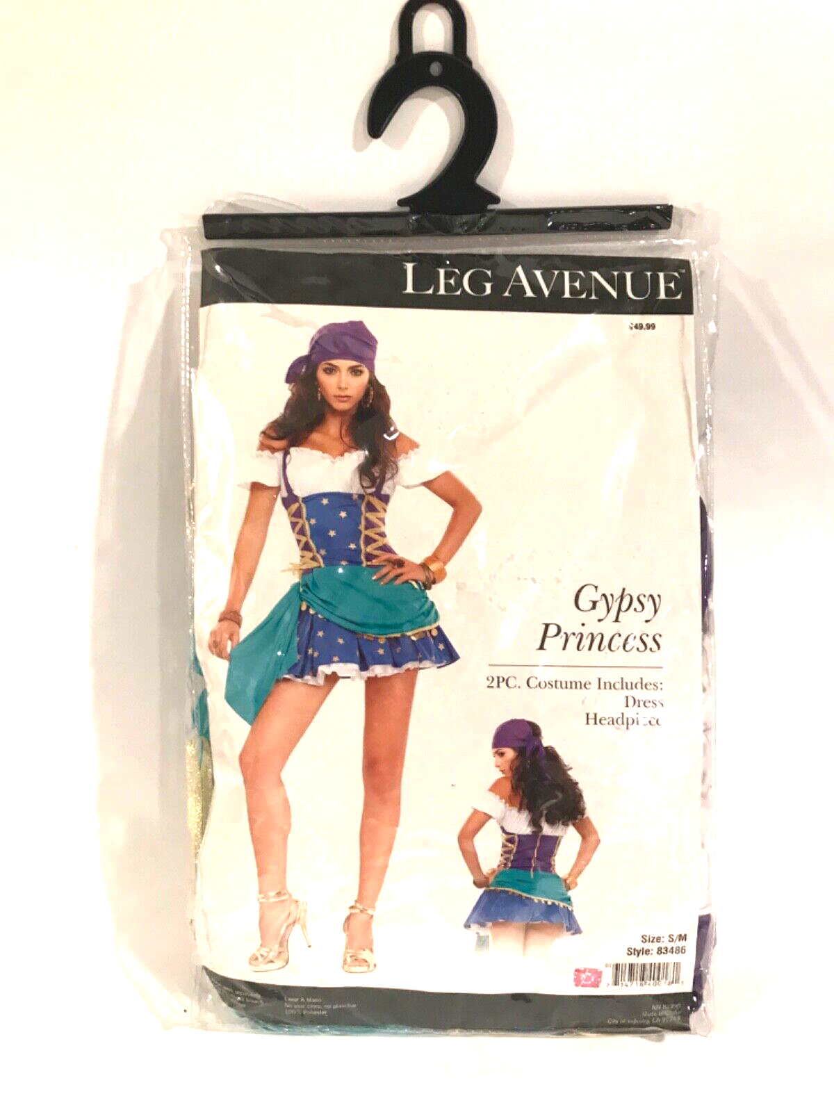 2 Pc Gypsy Sexy Princess Fortune Teller Halloween Adult Costume Leg ...