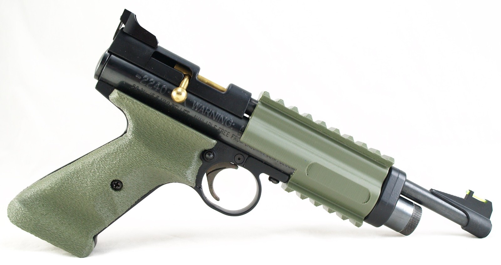 Crosman 2240 Dual Rail Scope Light Mount Weaver Picatinny 20mm OD Green ...