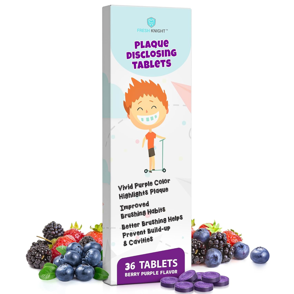 Plaque Disclosing Tablets for Teeth, 36 Count, Dental Disclosing ...