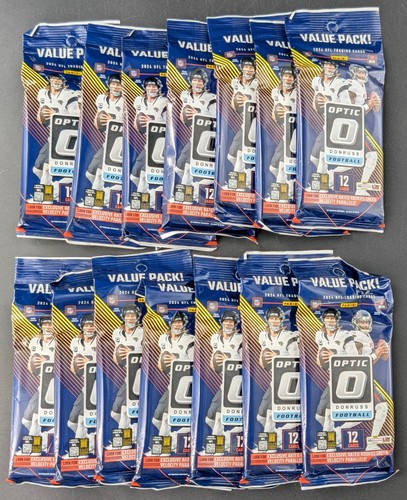 LOT of (14) 2024 Panini Donruss Optic Football Value Packs Sealed ...