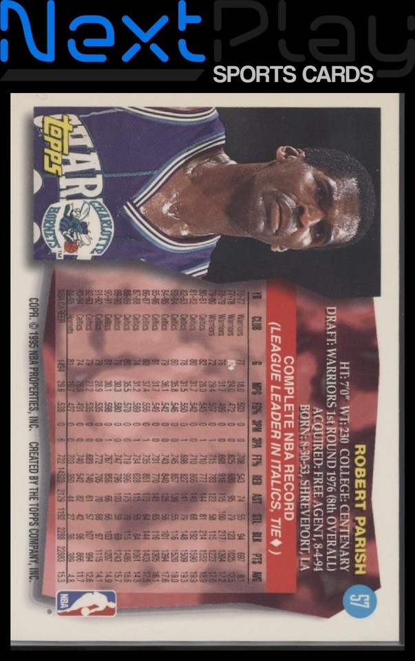 1995-96 Topps #57 – Robert Parish | | eBay