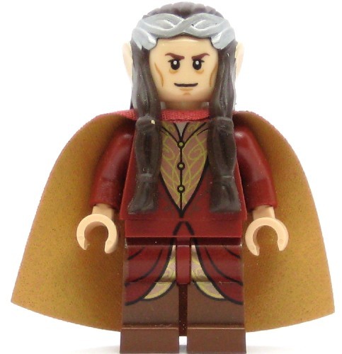 LEGO Lord of Rings Minifigure Elrond - Silver Crown, Dark Red Clothing ...