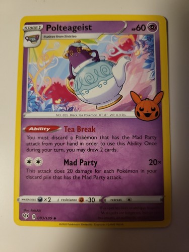 Pokémon TCG Halloween Trick Or Trade Polteageist card | eBay