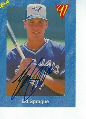 ED SPRAGUE SIGNED 1991 CLASSIC TRADED #T-90 - TORONTO BLUE JAYS | eBay