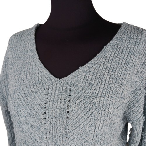 Women's Sweater XL Extra Large Pull Over Light Blue Nubby Shaggy ...