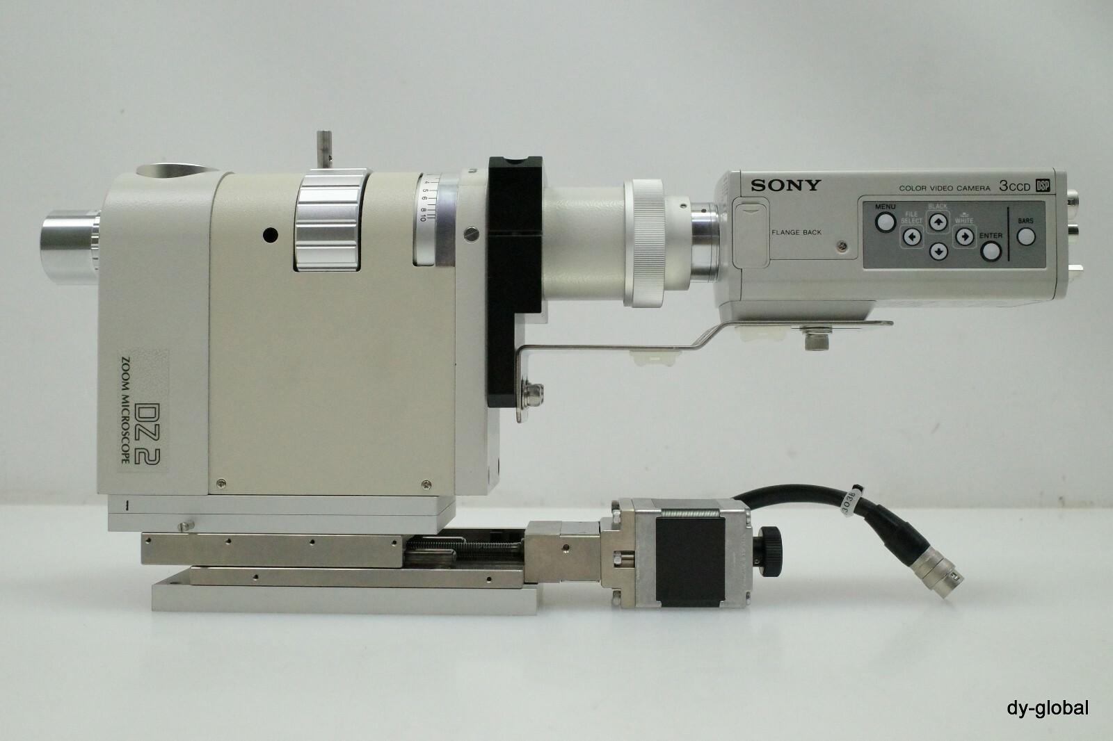 UNION DZ2, ZOOM MICROSCOPE W/ SONY Used DXC-390 + motorized stage OPT-I ...