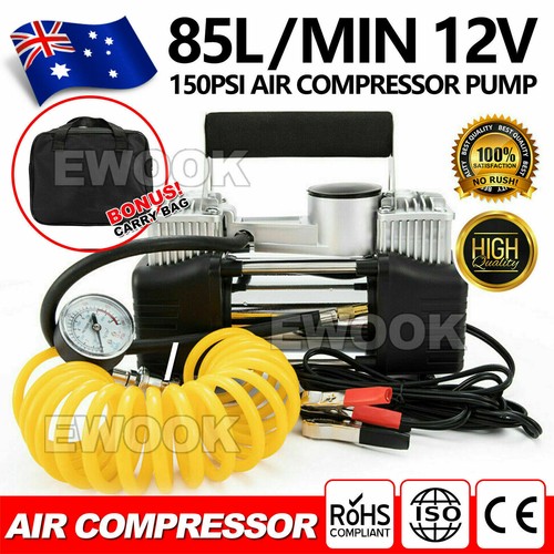 12V 150PSI Car Air Compressor Portable Tyre Deflator Inflator Pump 4WD ...