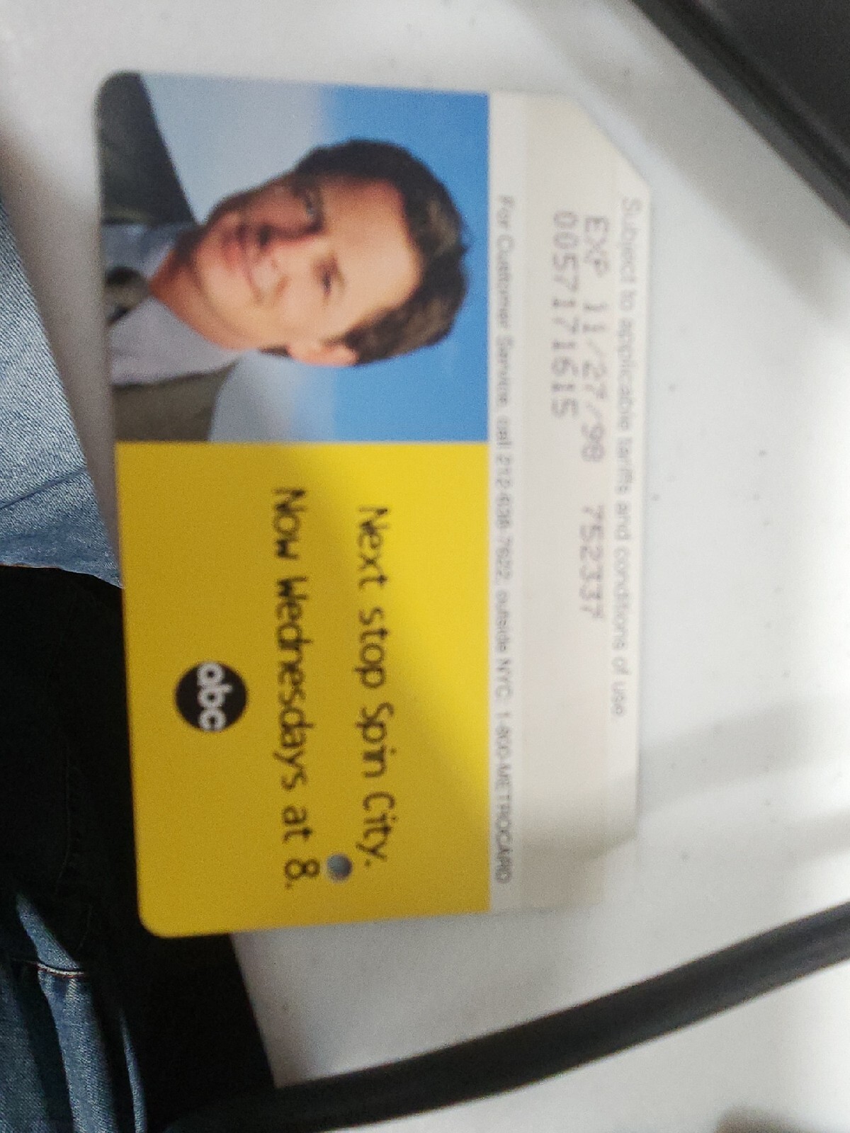 Michael J Fox MTA Metrocard Next Stop Spin City NYC Transit Metro Card ...