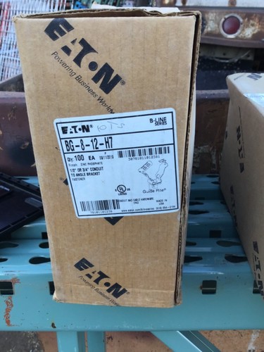 Eaton BG-8-12-H7 Conduit to Angle Bracket Fasteners 1/2 or 3/4 | eBay