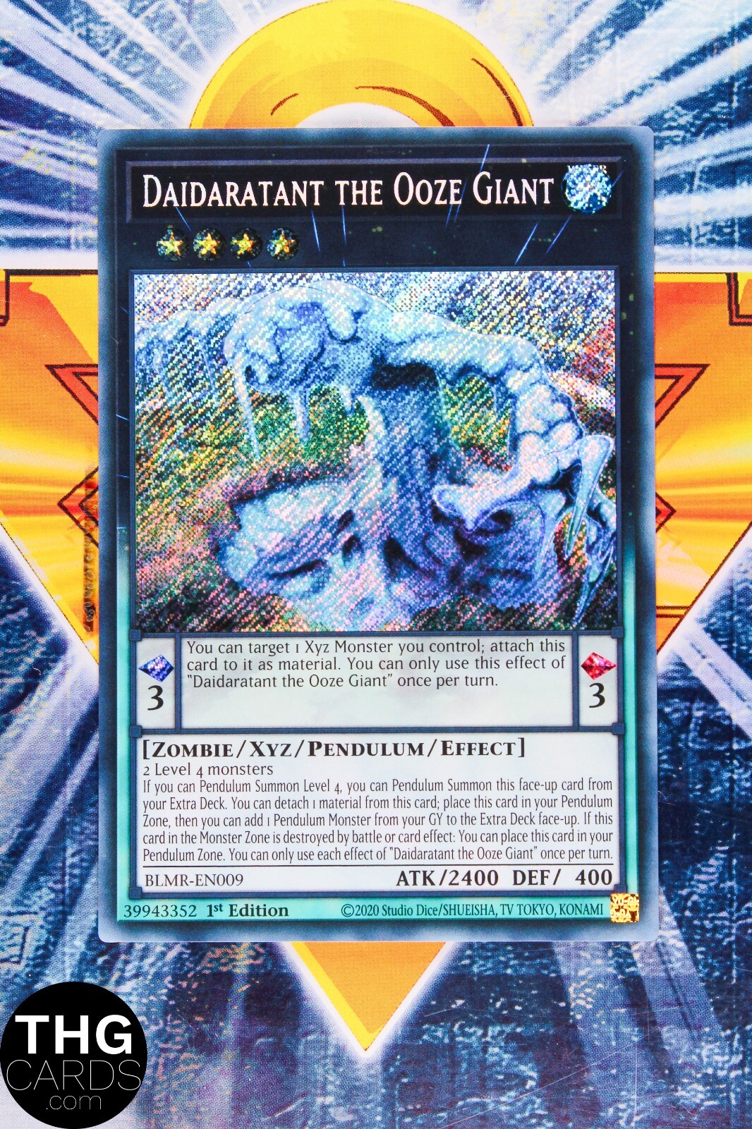 Daidaratant The Ooze Giant BLMR-EN009 Secret Rare Yugioh Card Playset ...