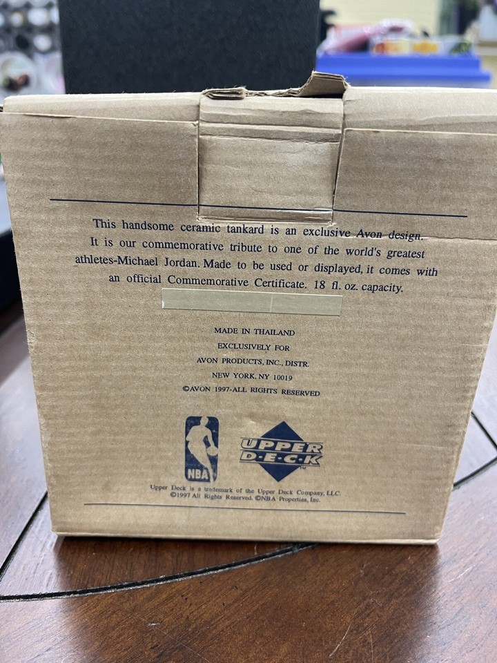 Michael Jordan #23 Bulls Upper Deck 1997 Commemorative Tankard Mug | eBay