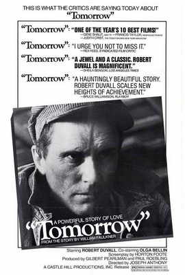 TOMORROW Movie POSTER 27x40 Robert Duvall Olga Bellin Sudie Bond | eBay