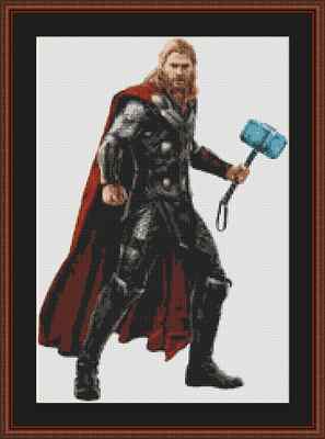 Thor Chris Hemsworth Cross Stitch Kit | eBay UK