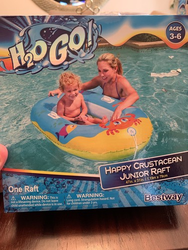BESTWAY H2O GO HAPPY CRUSTACEAN JUNIOR RAFT 47 x 31 | eBay