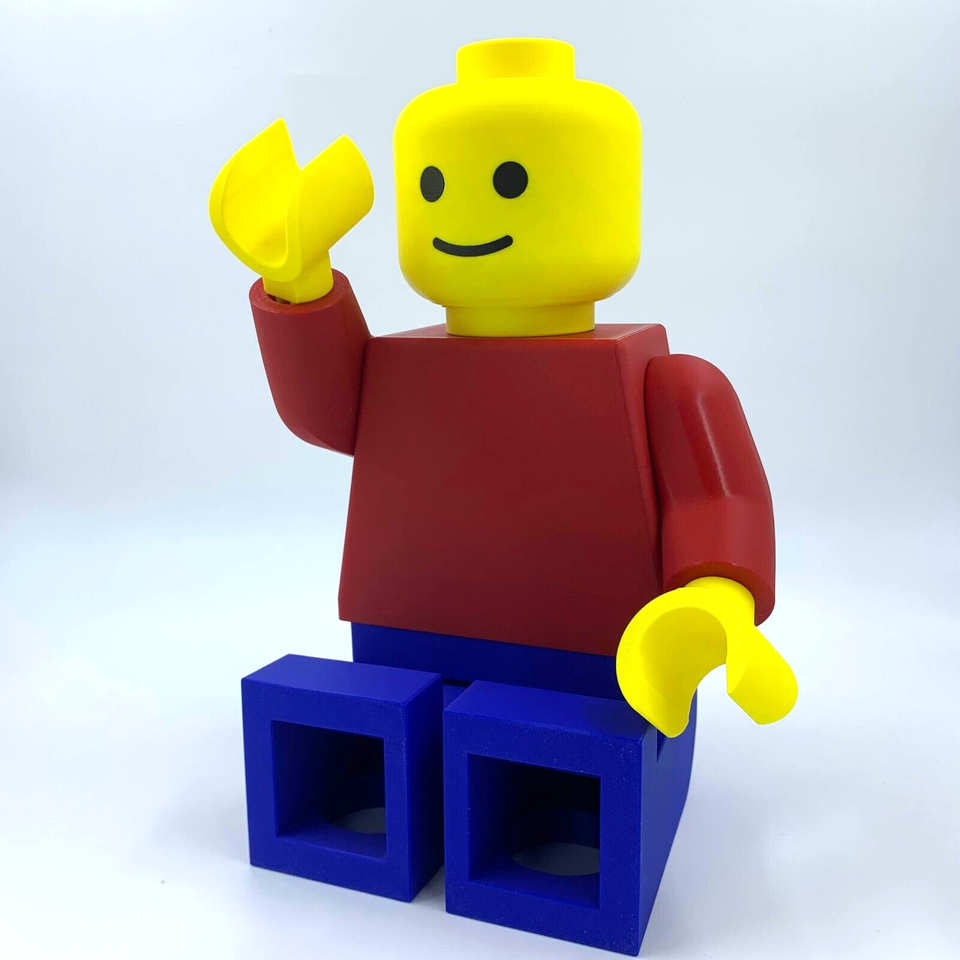 Articulated Giant Lego Man Minifigs Figure 3D Printed PLA+ Novelty ...