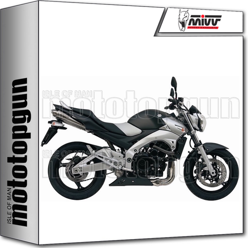 MIVV 2 EXHAUST XCONE UNDERSEAT SUZUKI GSR 600 2006 06 2007 07 2008 08 ...