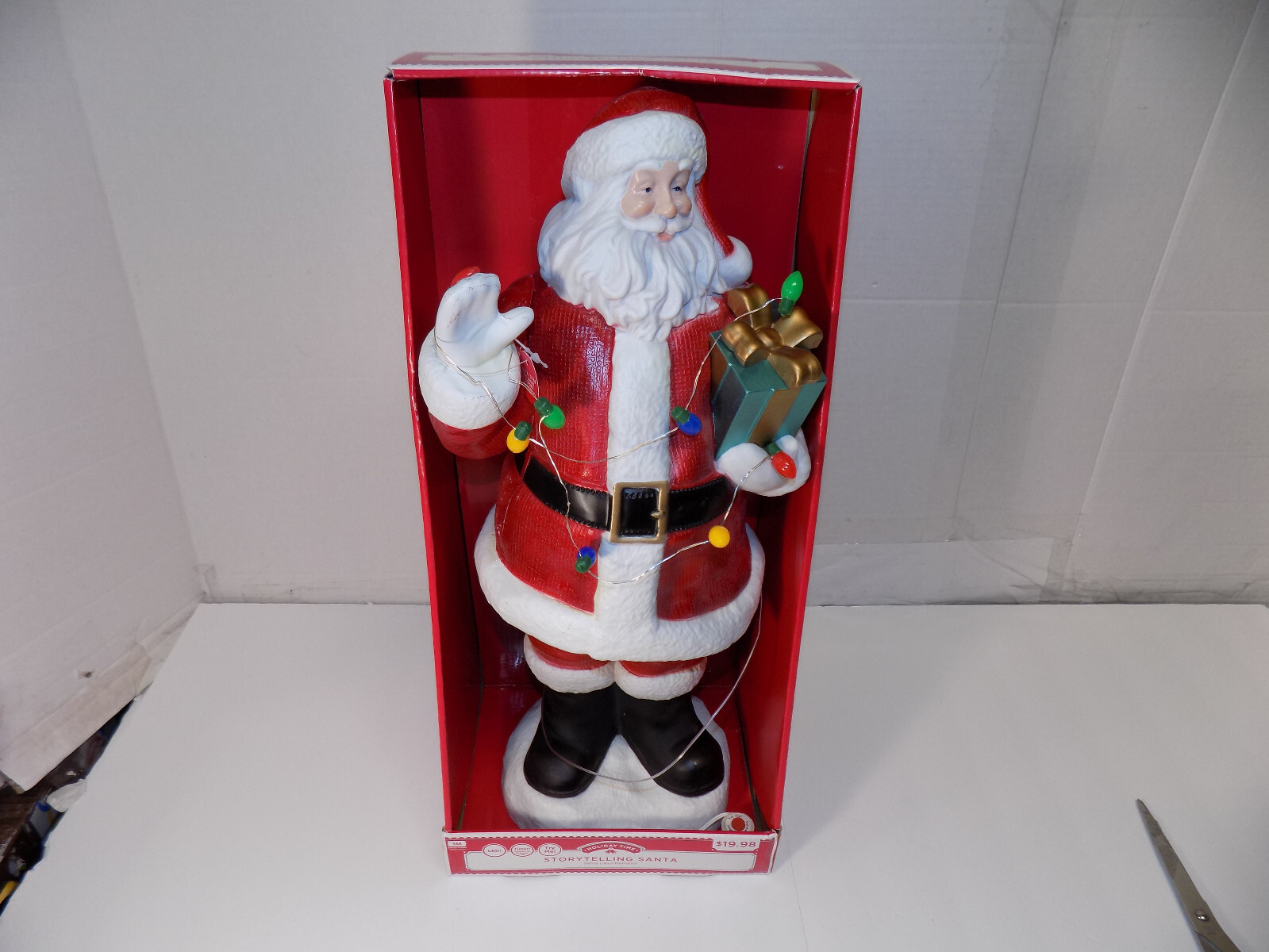 Holiday Time Storytelling Santa 18 Inches Tall LED Christmas Santa New ...