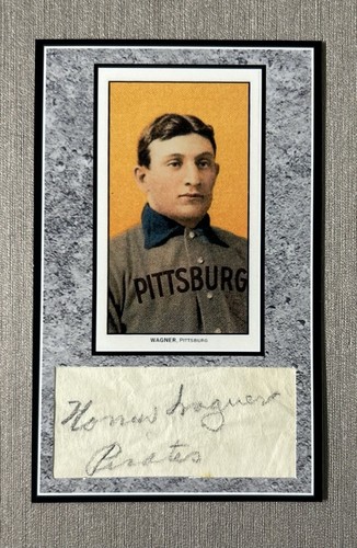 HONUS WAGNER SIGNED AUTO AUTOGRAPH 1909-11 T-206 CUSTOM PIRATES CARD ...
