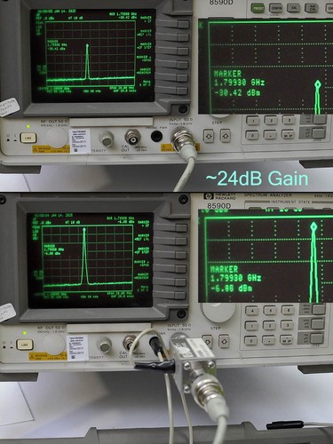 Hewlett Packard 87405A Preamplifier 10-3000MHz Tested Spectrum Analyzer ...