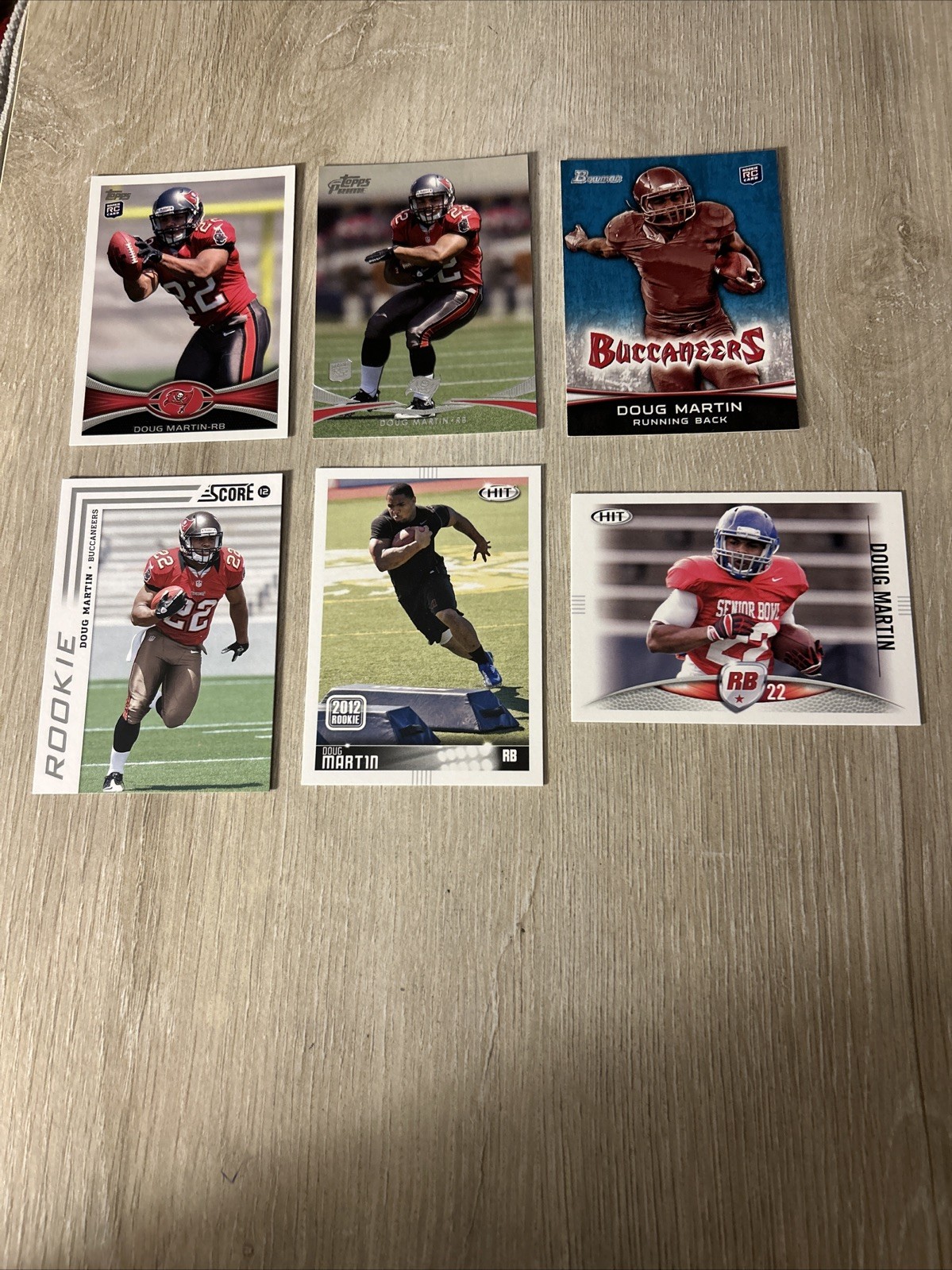 Doug Martin 6 Card Rookie Lot. Former Great RB. R.I.P. | eBay