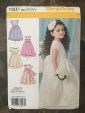 Toddler and Girl S Special Occasion Dress Simplicity Pattern 1507 for ...